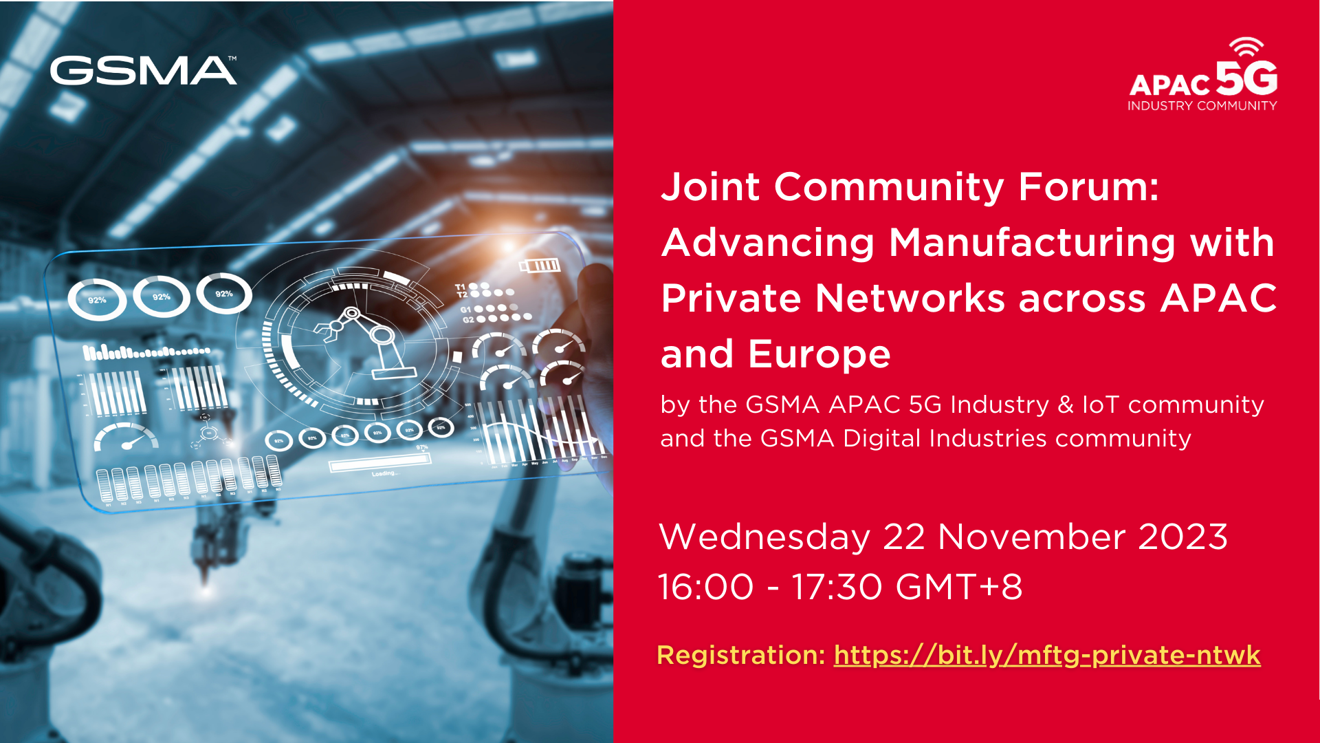 Joint Community Forum: Advancing Manufacturing with Private Networks ...
