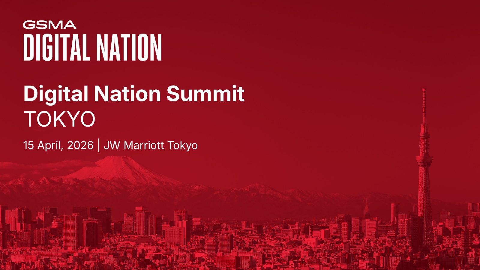 Digital Nation Summit Tokyo 2026 - GSMA Asia Pacific