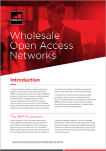 The risks associated with Wholesale Open Access Networks - GSMA Latin ...