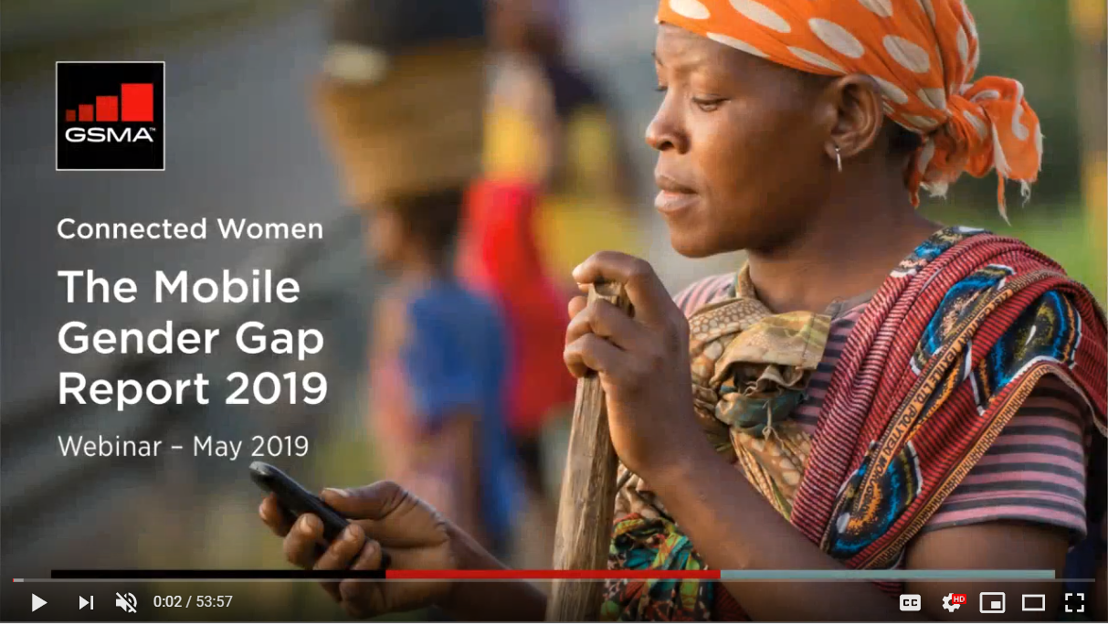 Webinar Recording Understanding The Mobile Gender Gap In 2019 Gsma