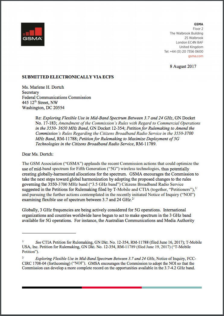 Making the 3.5 GHz range more 5G-friendly in the U.S. - Spectrum