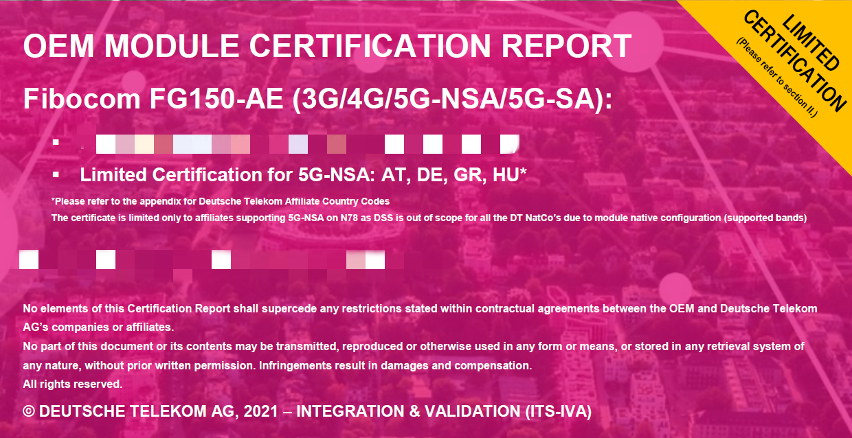 Fibocom FG150-AE and FM150-AE Becomes the World’s First Certified 5G ...