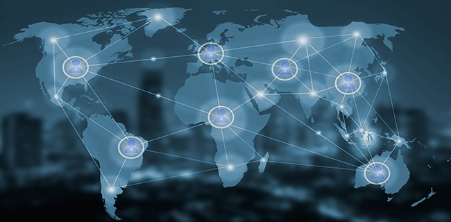network and world map on blur city,networking concept - Newsroom