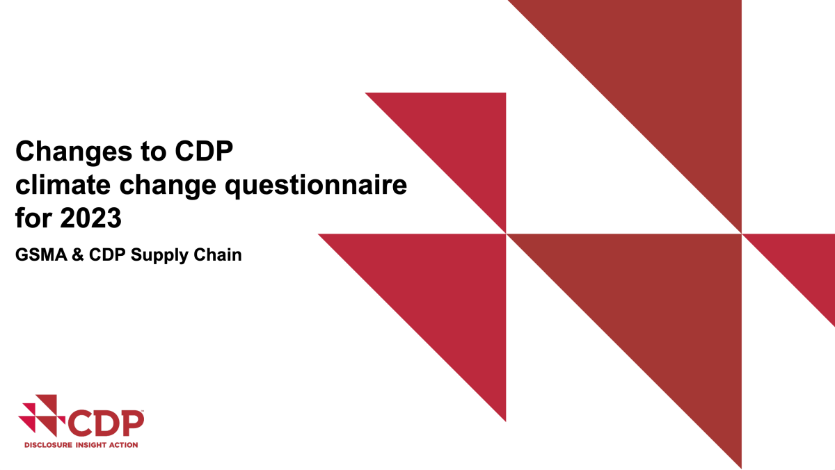 Climate Disclosure Webinar Series – GSMA | Climate Action Toolkit