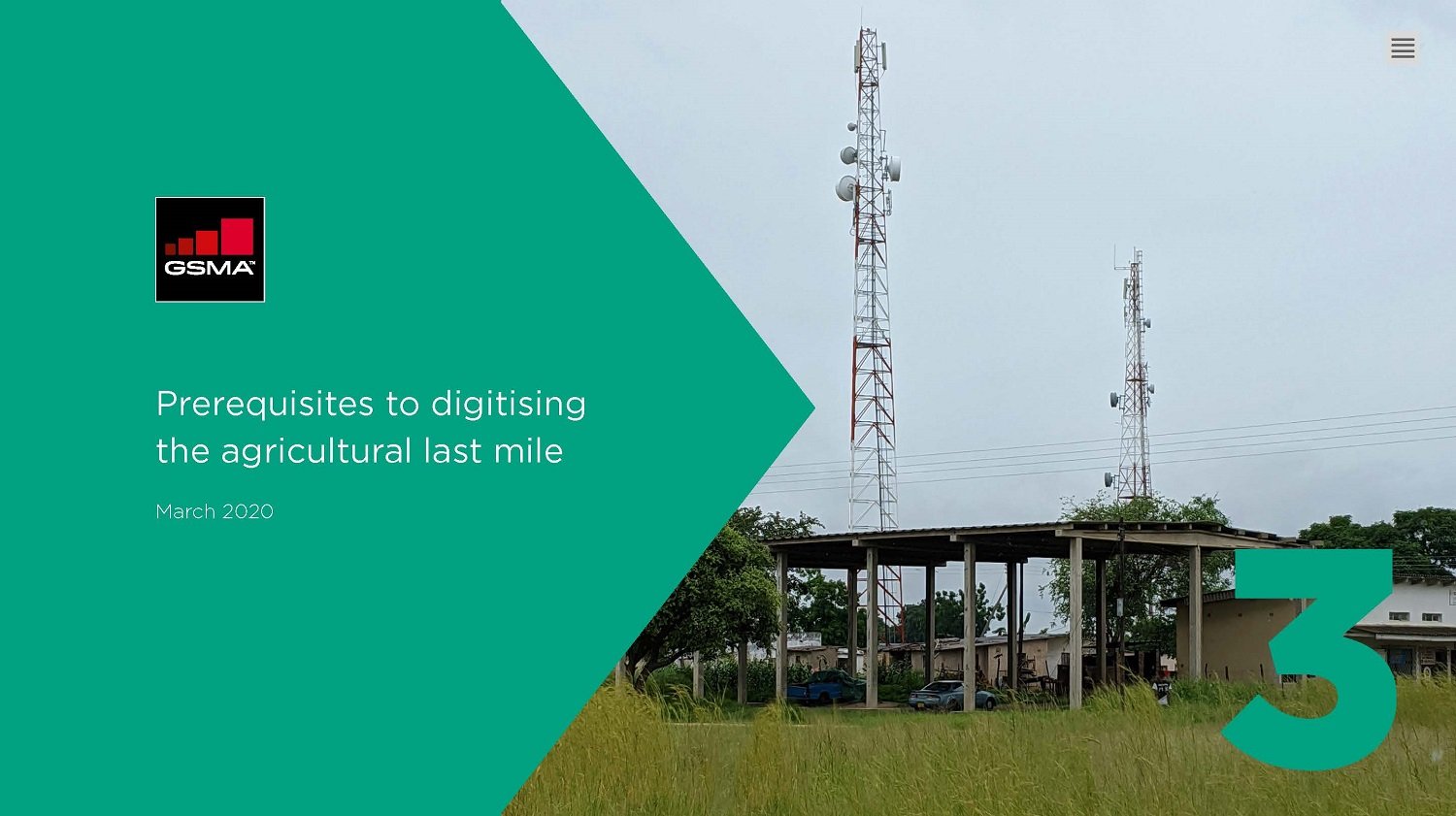 The GSMA AgriTech Toolkit for the digitisation of agricultural value ...