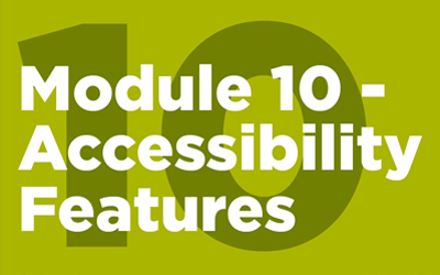Module 10: Accessibility Features | Mobile for Development