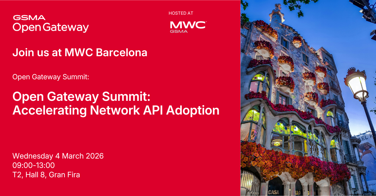 MWC Barcelona 2026 - Open Gateway Summit - Open Gateway