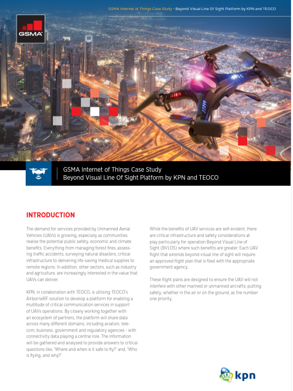 Drones Case Study: Beyond Visual Line Of Sight Platform by KPN and ...