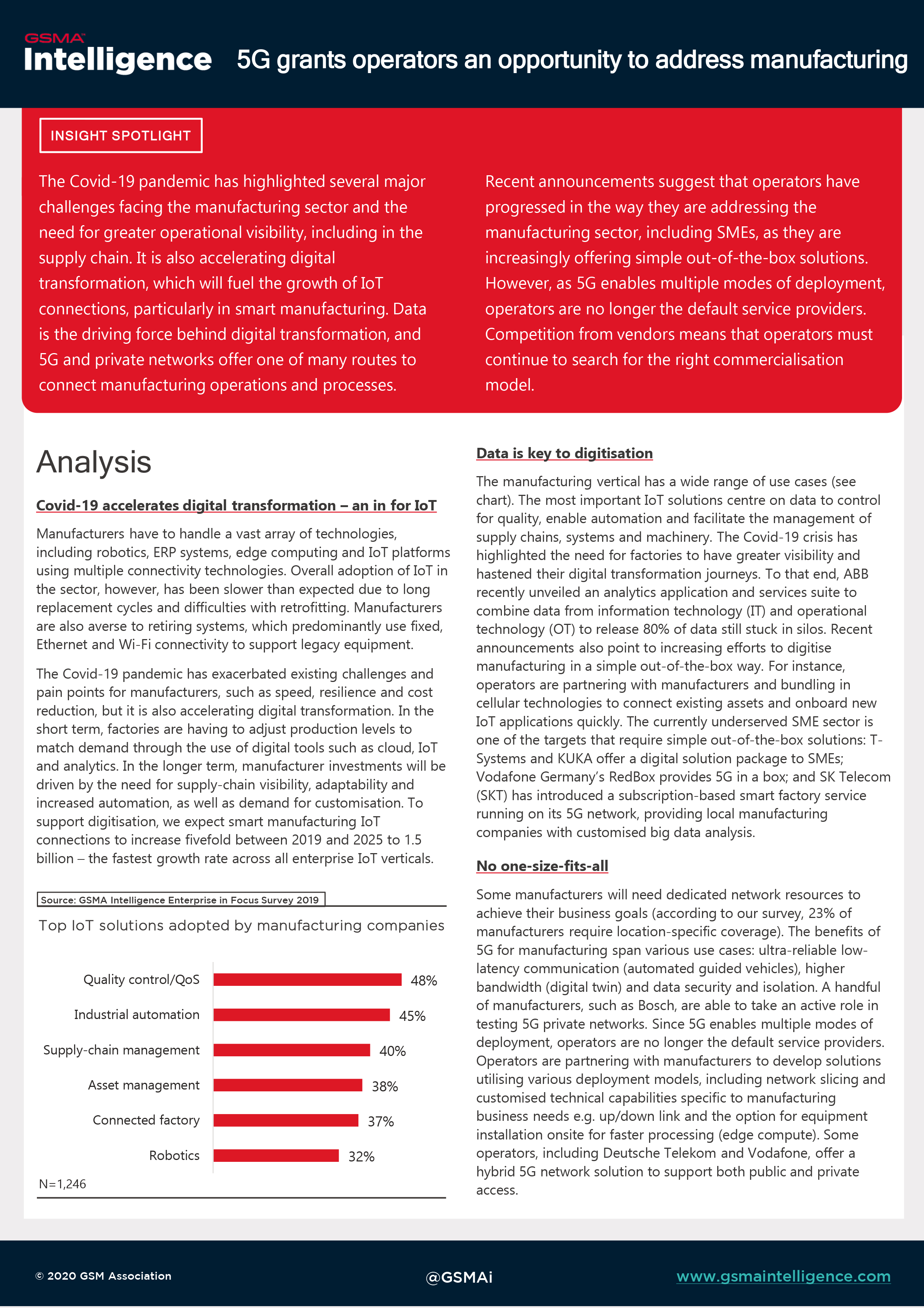GSMA Intelligence Spotlight: 5G Grants Operators an Opportunity to ... GSMA Intelligence Spotlight: 5G Grants Operators an Opportunity to ...