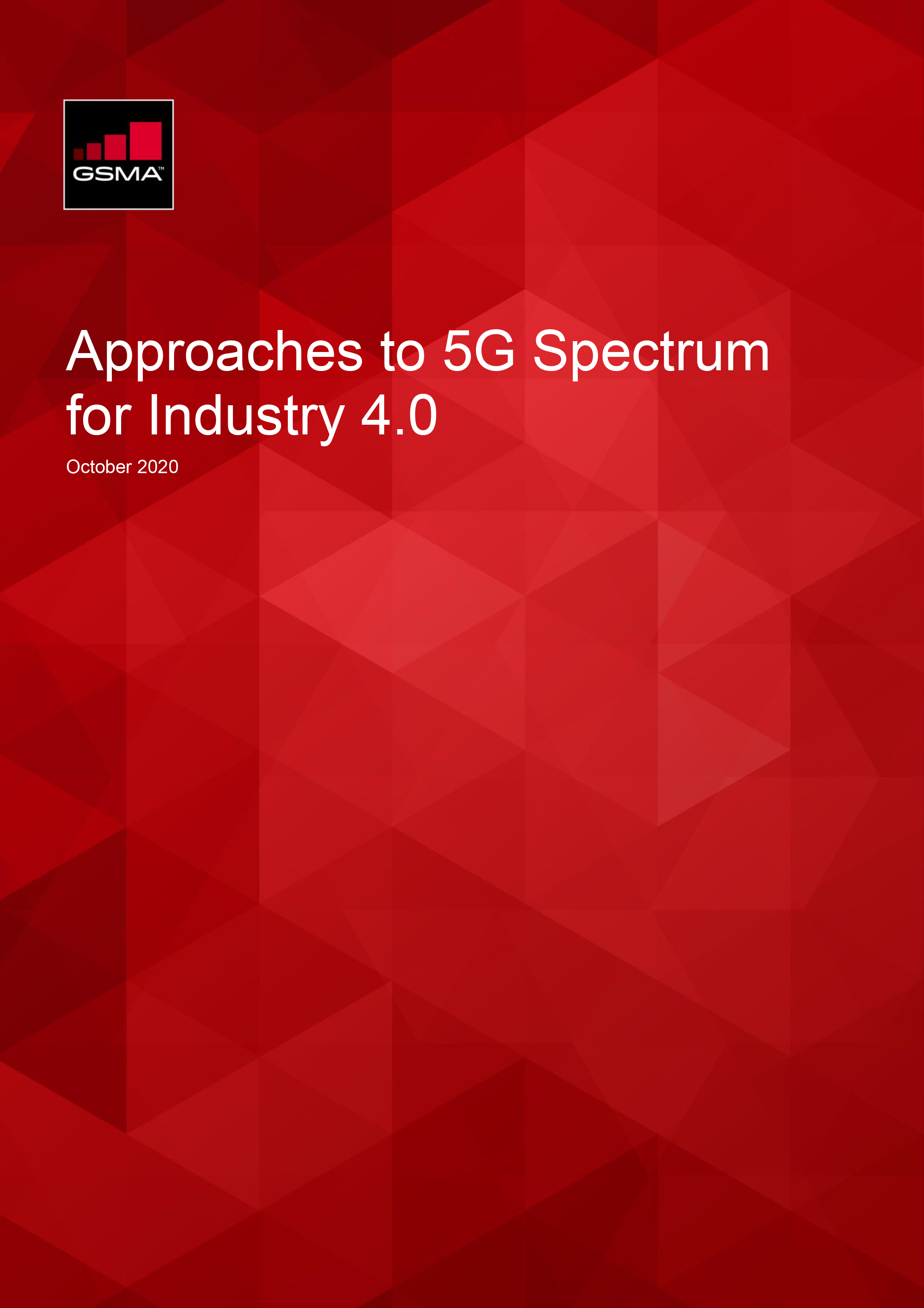 Approaches to 5G Spectrum for Industry 4.0 - Smart Mobility