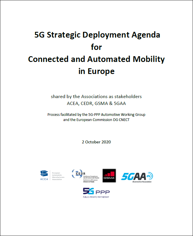 5G Strategic Deployment Agenda for Connected and Automated Mobility in Europe - Smart Mobility