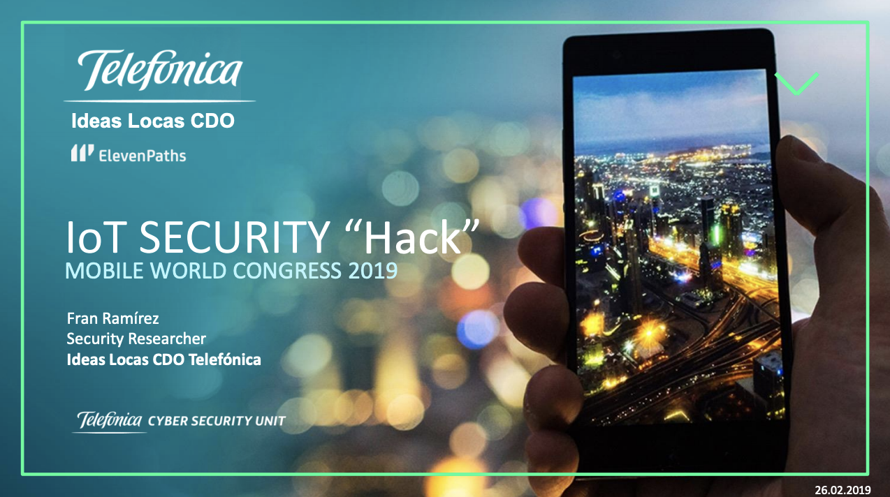 MWC Presentations: IoT Security | Internet of Things