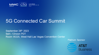 5G Connected Car Summit - MWC Las Vegas 2023 | Internet of Things