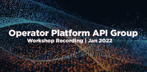 Operator Platform API Group with 3GPP & ETSI | Workshop Recording ...