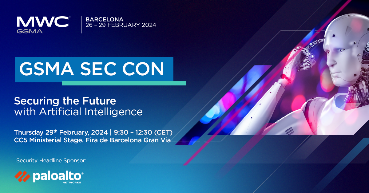 MWC24 Barcelona GSMA SEC CON - Securing the Future with Artificial Intelligence - Security