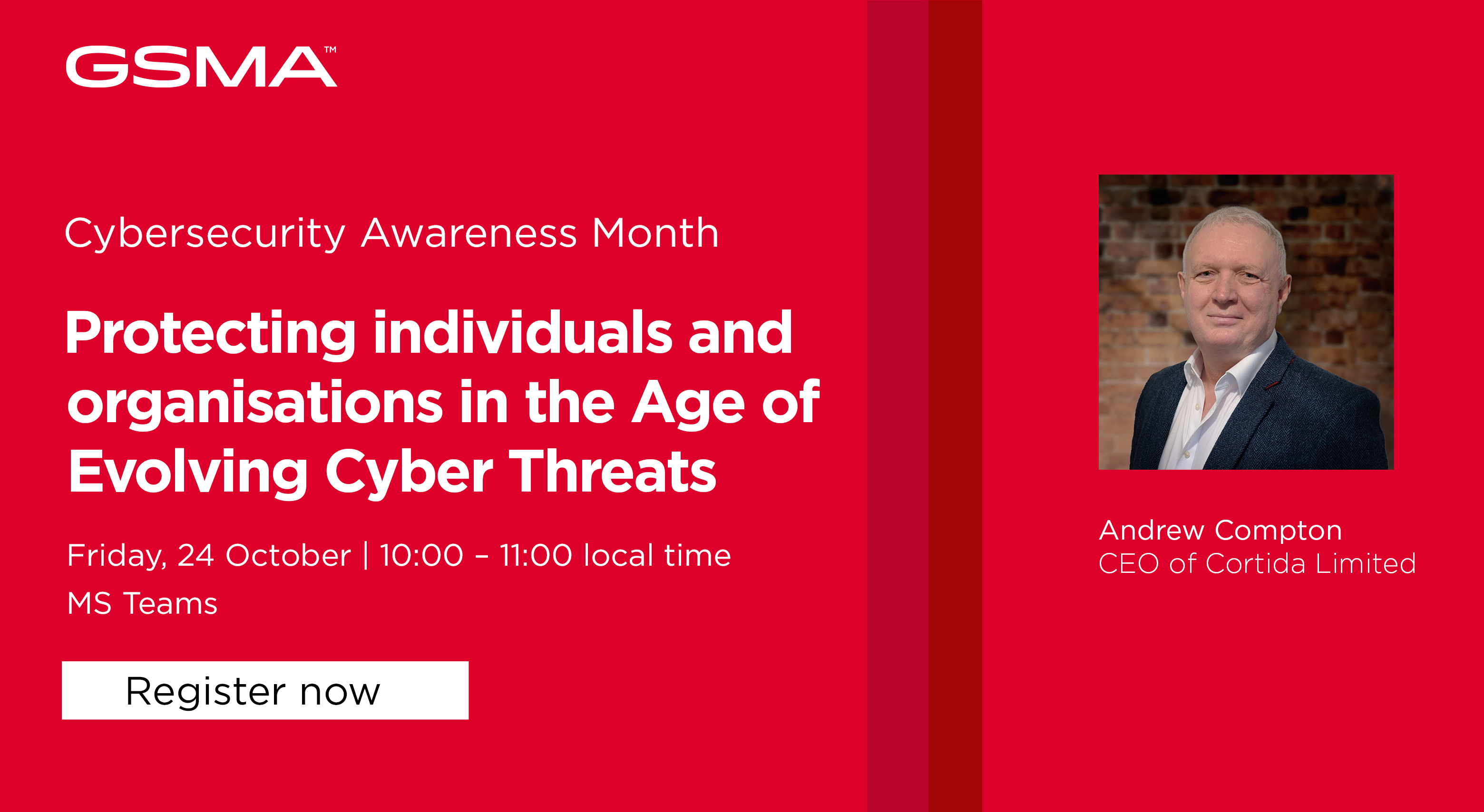 Cybersecurity Awareness Month Webinar: Protecting individuals and ...